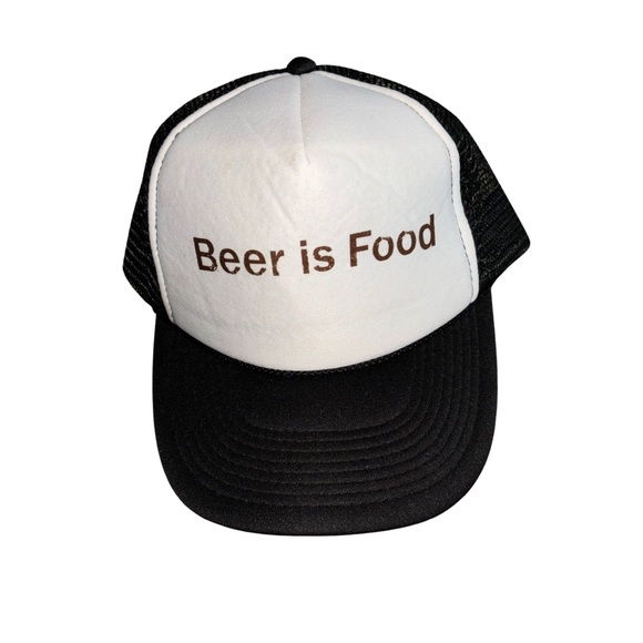 Accessories | Vintage Beer Is Food Trucker Hat | Poshmark